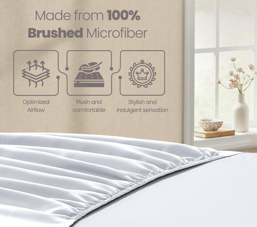 OLIVIA ROCCO 2 Pack Extra Deep Fitted Sheets 16 | Comfort & Quality
