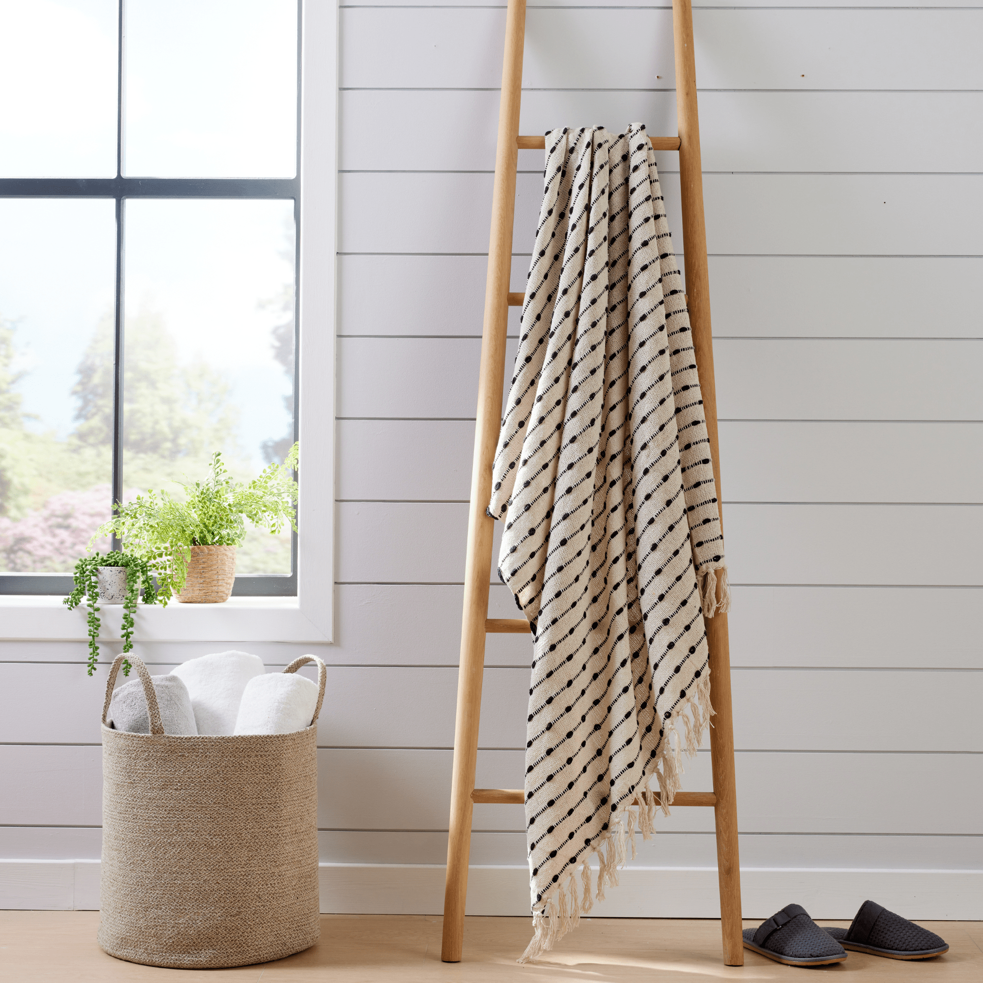 Fes Super Soft Eco-Friendly Recycled Cotton Throw Blanket Lightweight ...