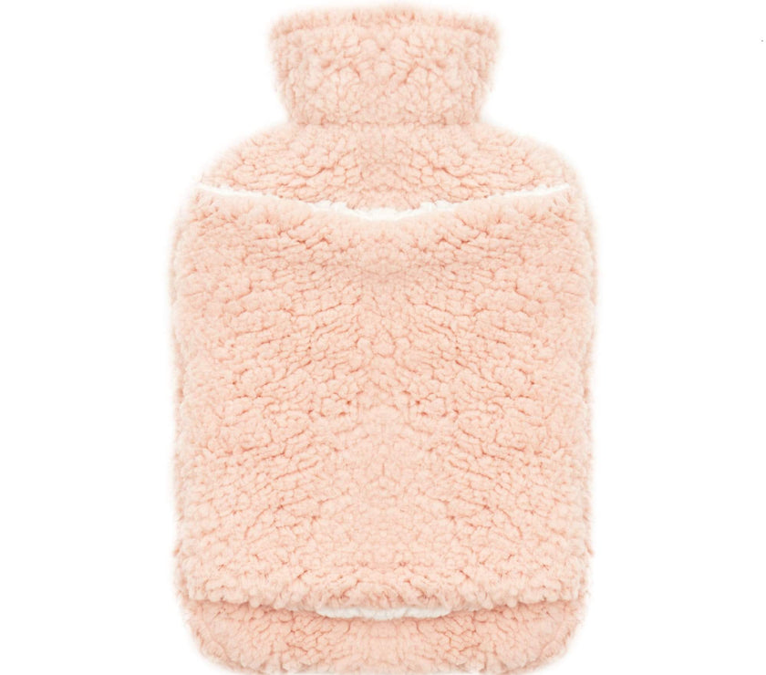 OLIVIA ROCCO Teddy Fleece Hot Water Bottle With Pocket Hand Warmer 2L ...