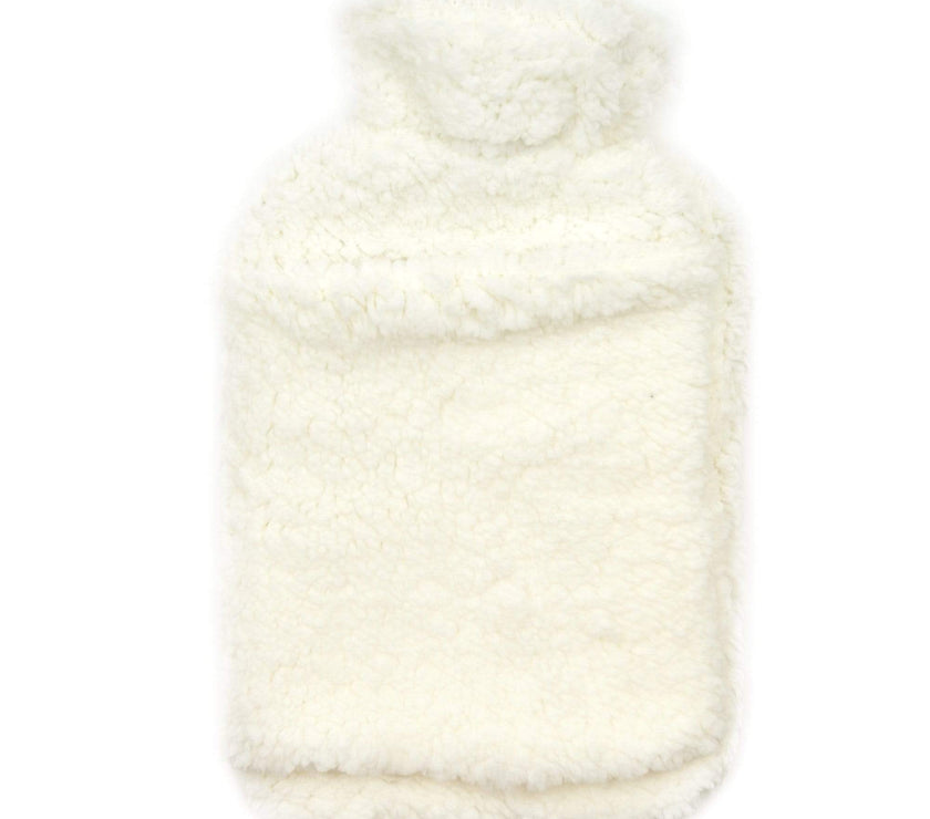 OLIVIA ROCCO Teddy Fleece Hot Water Bottle With Pocket Hand Warmer 2L ...